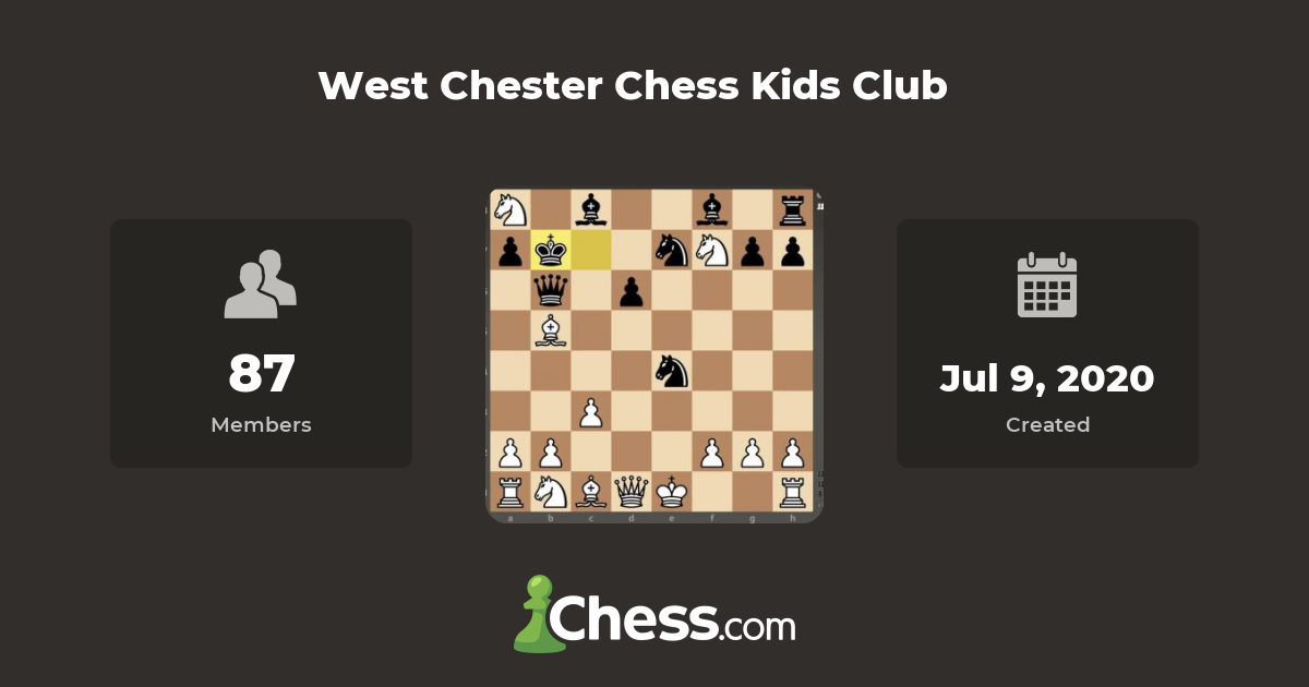 West Chester Chess Kids Club - Chess Club - Chess.com