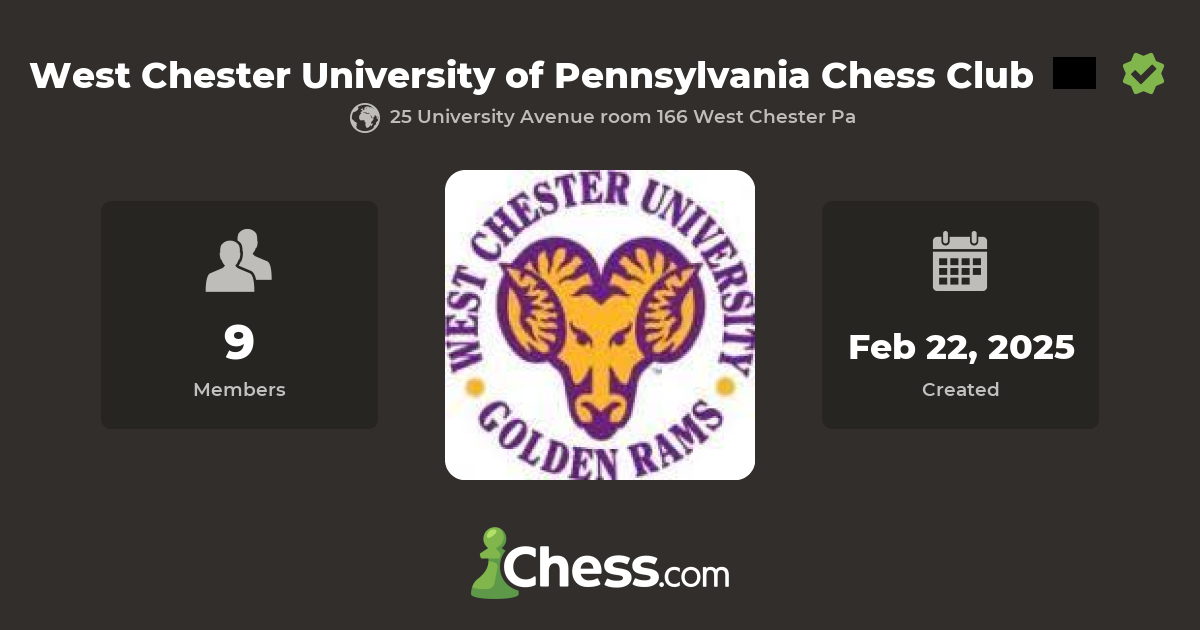 West Chester University of Pennsylvania Chess Club - Chess Club - Chess.com