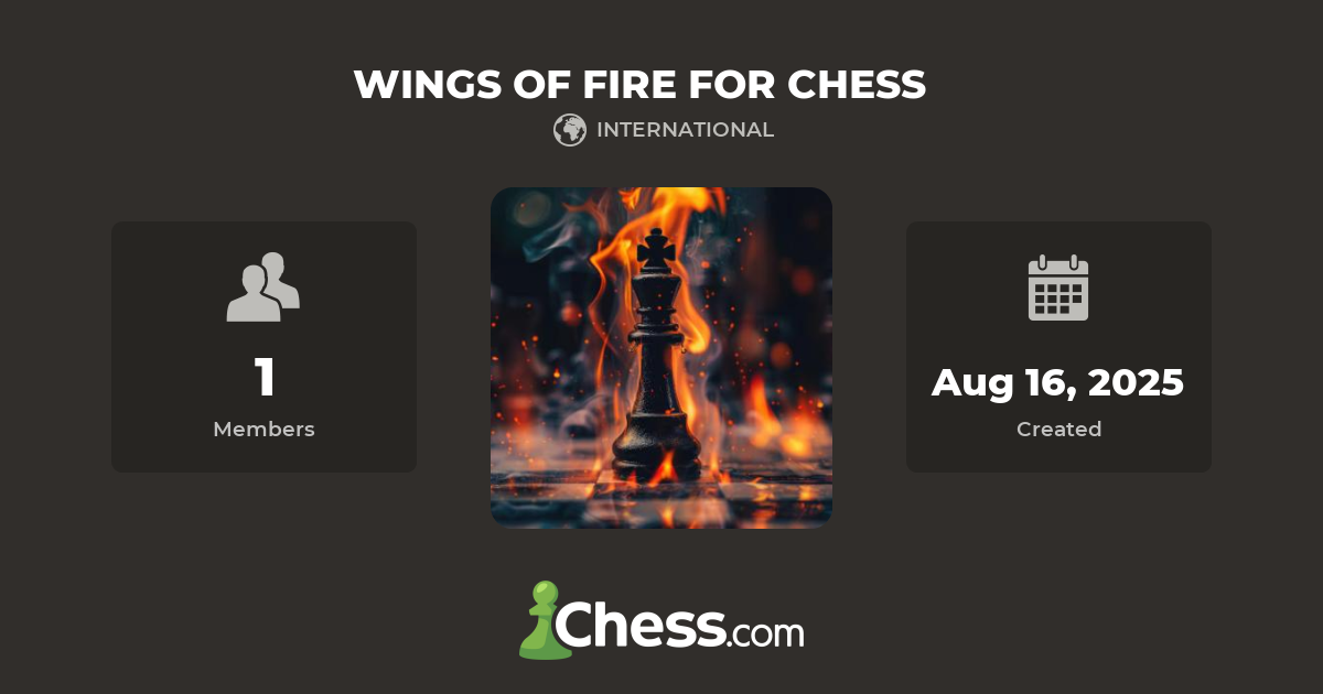 WINGS OF FIRE FOR CHESS - Chess Club - Chess.com
