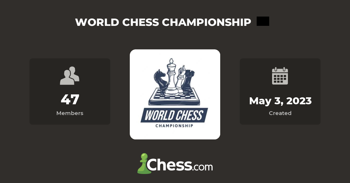 WORLD CHESS CHAMPIONSHIP - Chess Club - Chess.com