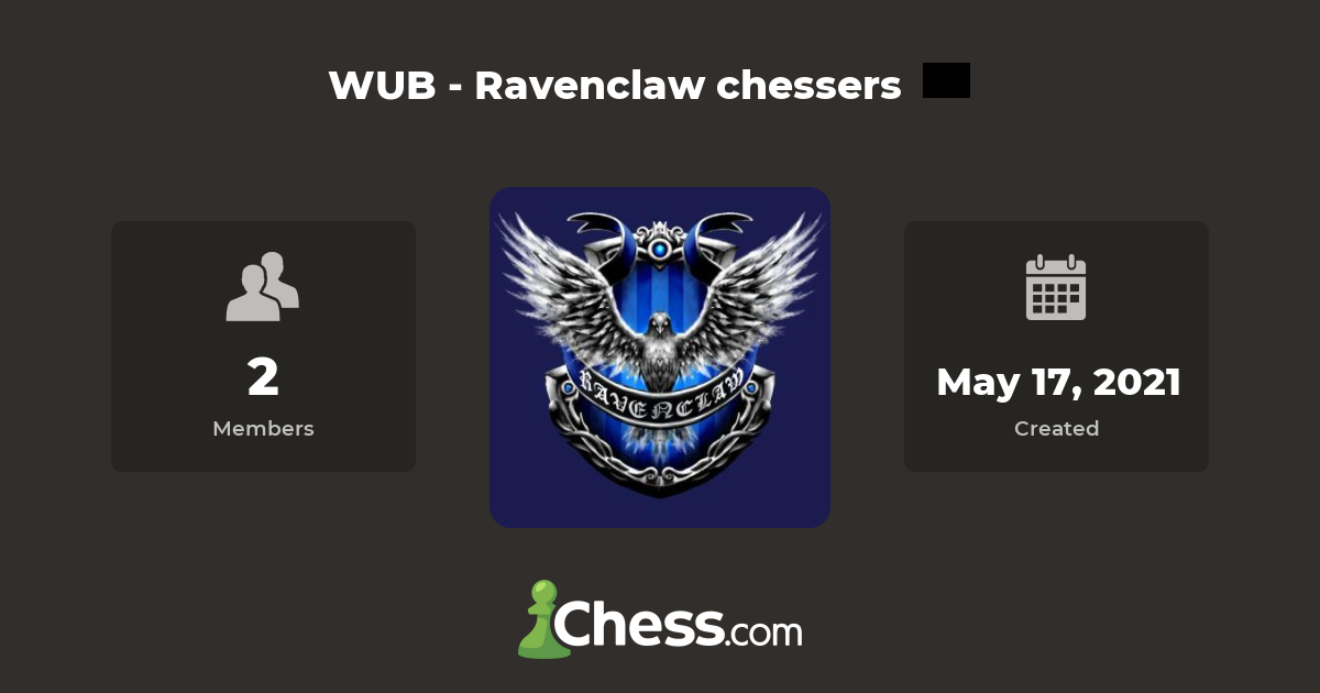 WUB - Ravenclaw chessers - Chess Club - Chess.com