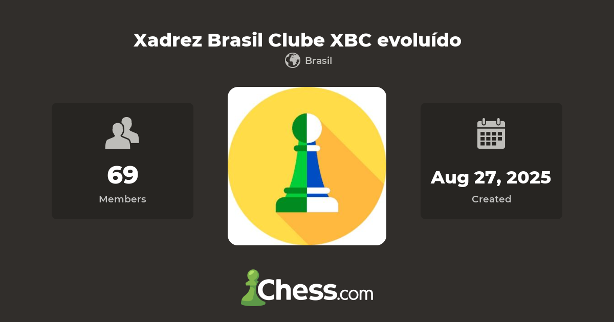 Xadrez Brasil Clube XBC evoluído - Chess Club - Chess.com