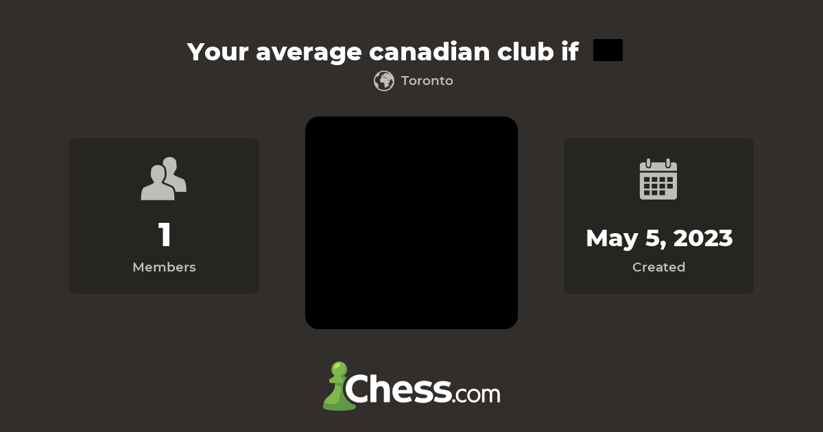 Your average canadian club if - Chess Club - Chess.com