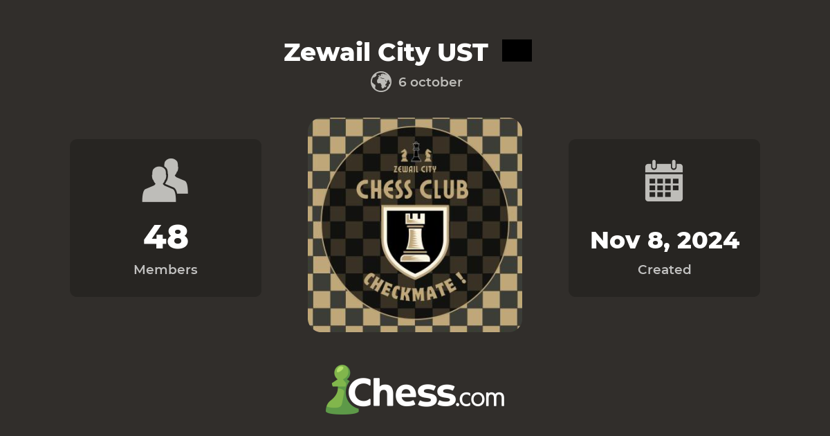 Zewail City UST - Chess Club - Chess.com