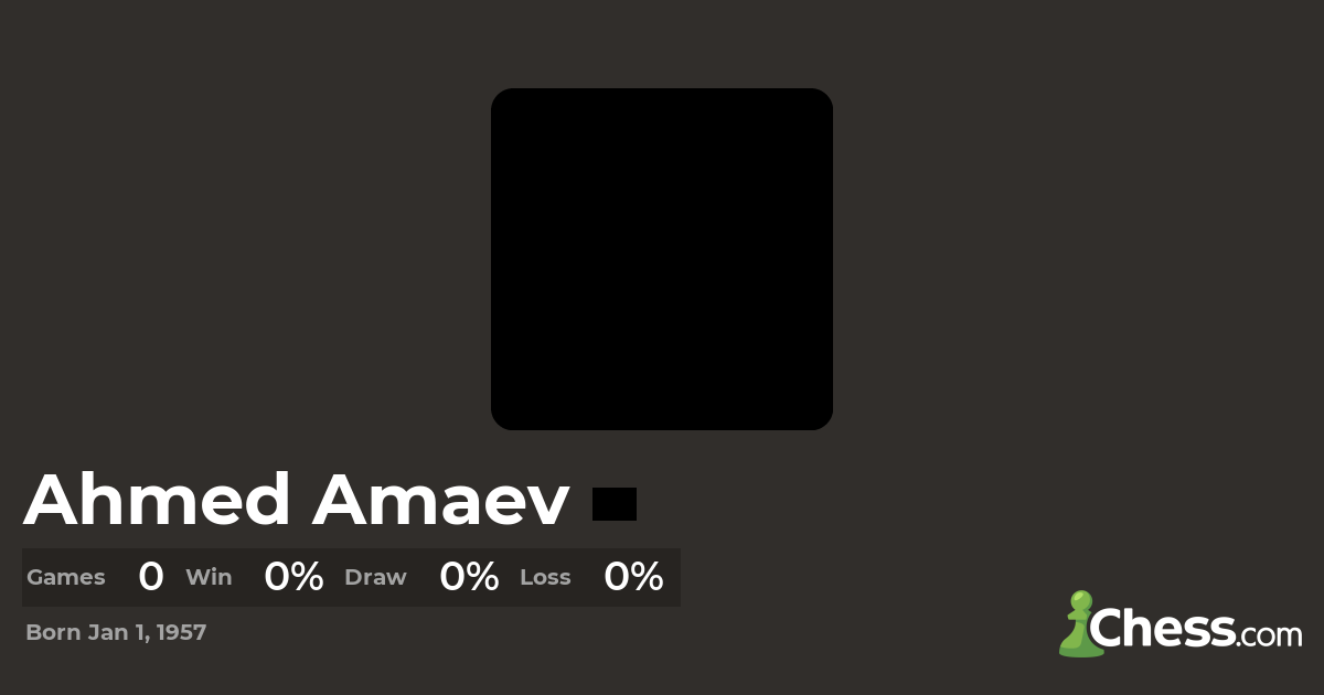 The Best Chess Games of Ahmed Amaev - Chess.com