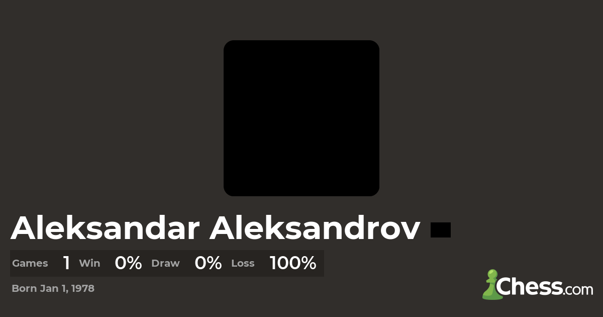 The Best Chess Games of Aleksandar Aleksandrov - Chess.com