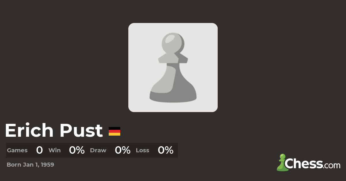 The Best Chess Games of Erich Pust - Chess.com