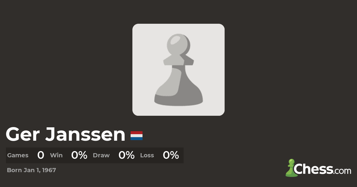 The Best Chess Games of Ger Janssen - Chess.com