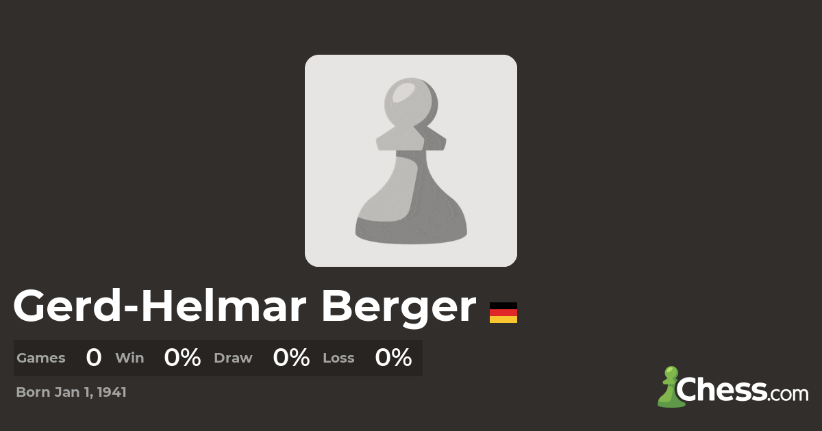 The Best Chess Games of Gerd-Helmar Berger - Chess.com