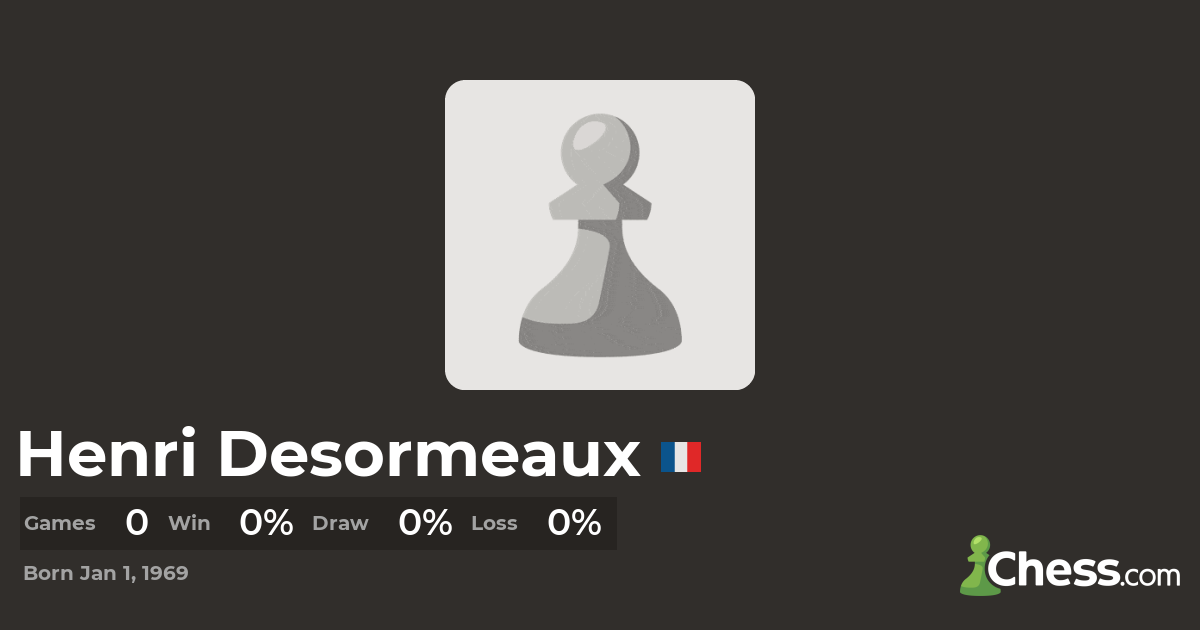 The Best Chess Games of Henri Desormeaux - Chess.com