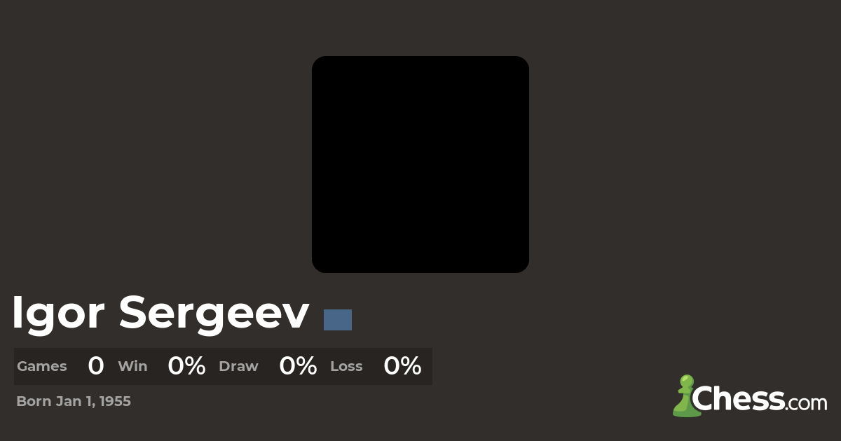 The Best Chess Games of Igor Sergeev - Chess.com
