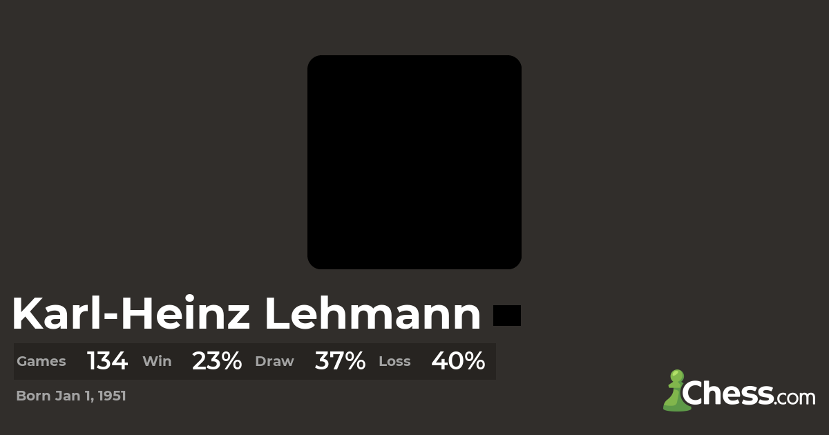 The Best Chess Games of Karl-Heinz Lehmann - Chess.com