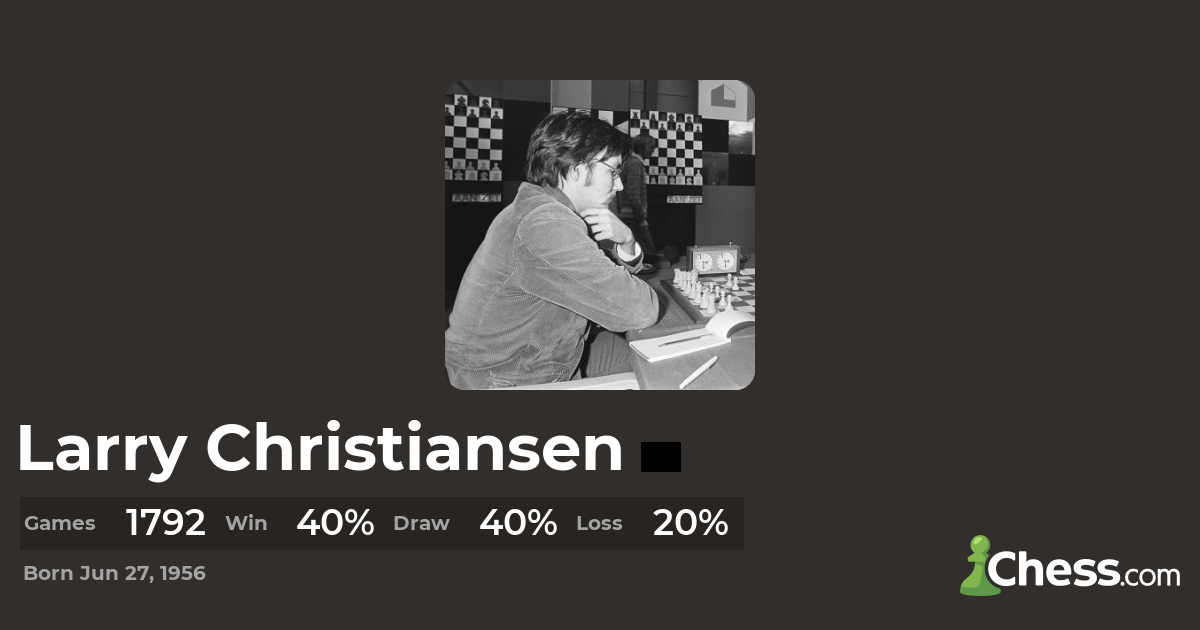 The Best Chess Games of Larry Christiansen - Chess.com