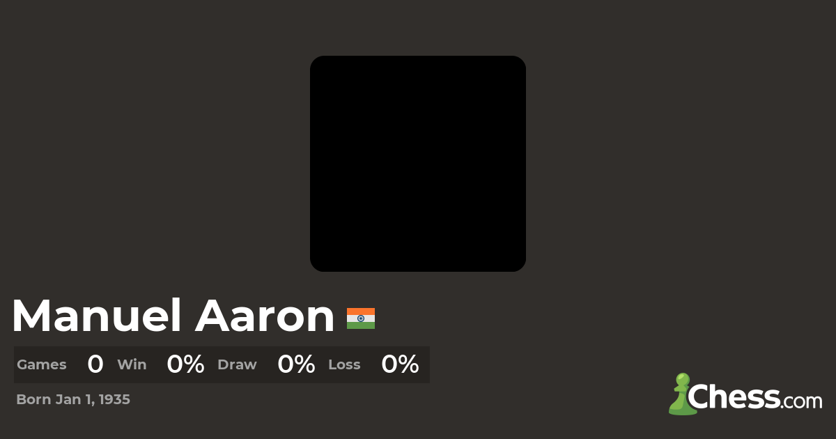 The Best Chess Games of Manuel Aaron - Chess.com