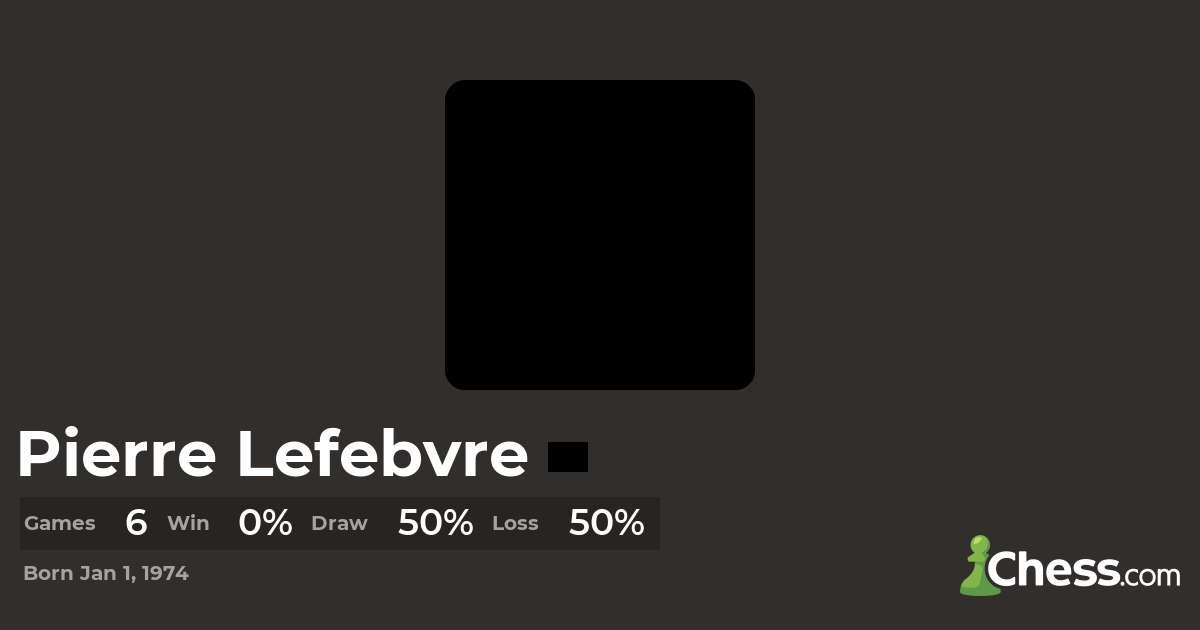 The Best Chess Games of Pierre Lefebvre - Chess.com