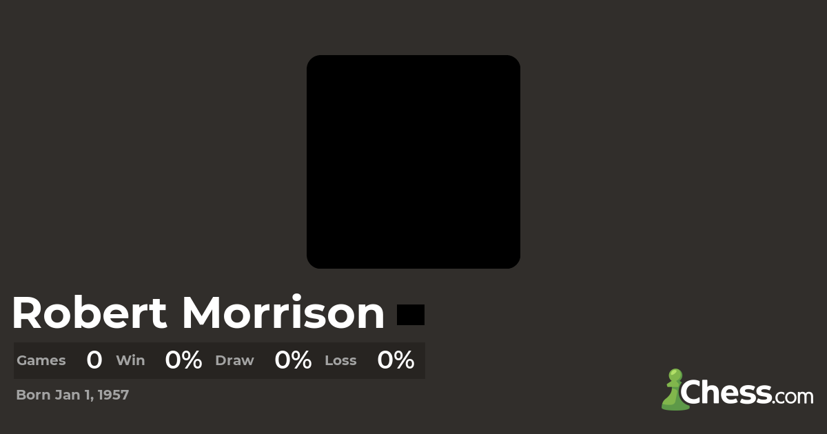 The Best Chess Games of Robert Morrison - Chess.com