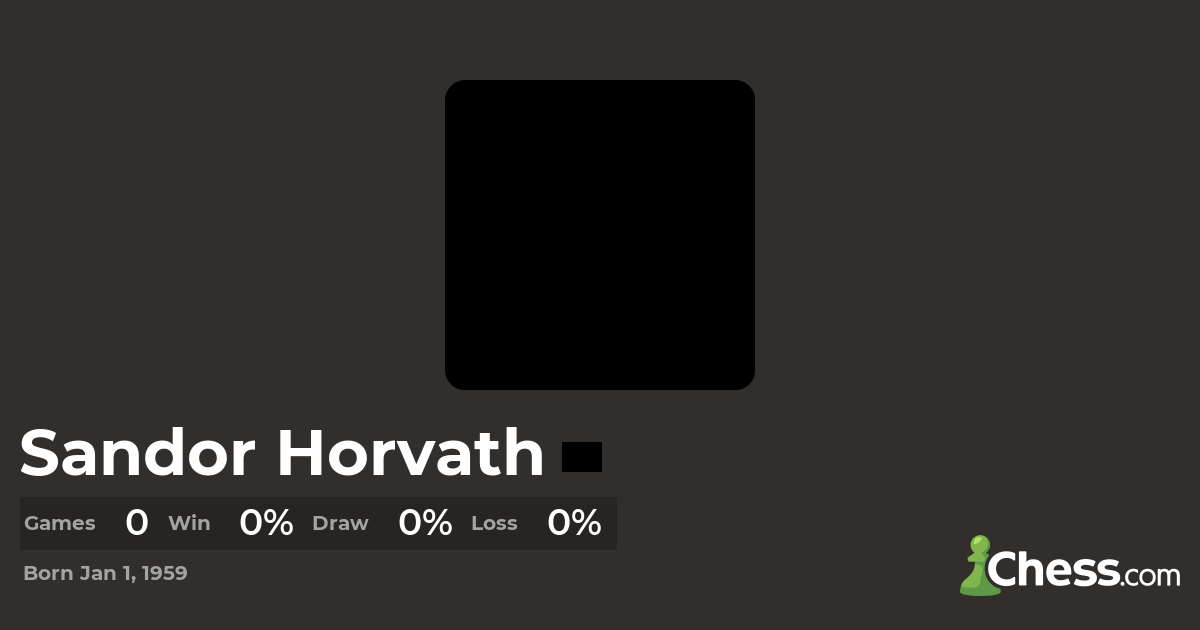The Best Chess Games of Sandor Horvath - Chess.com