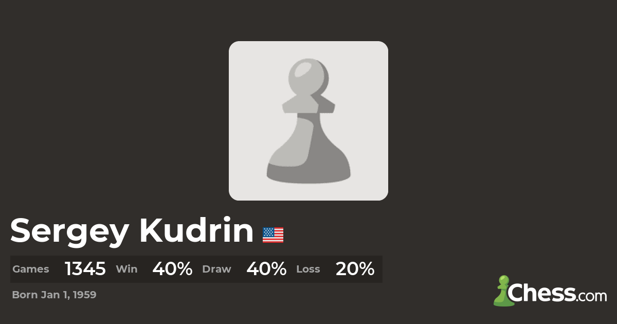 The Best Chess Games of Sergey Kudrin - Chess.com