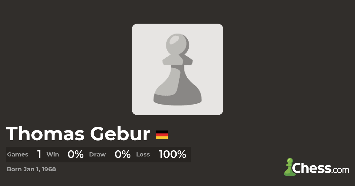 The Best Chess Games of Thomas Gebur - Chess.com