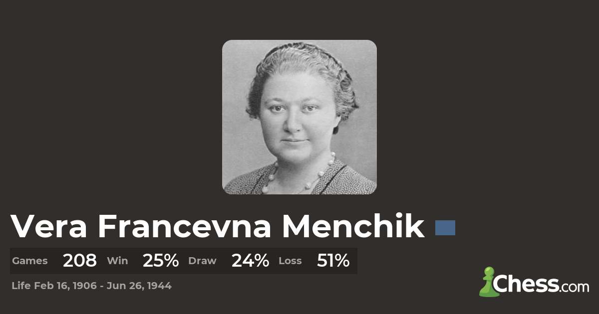 The Best Chess Games of Vera Menchik - Chess.com