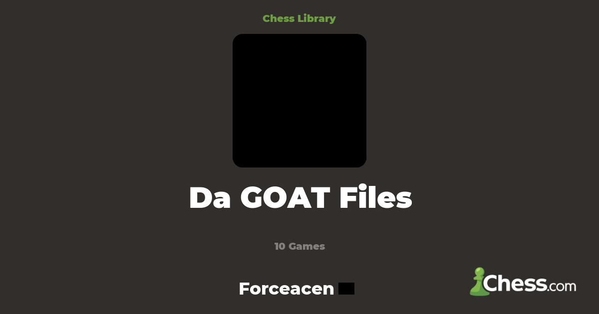 Da GOAT Files | ライブラリ - Chess.com