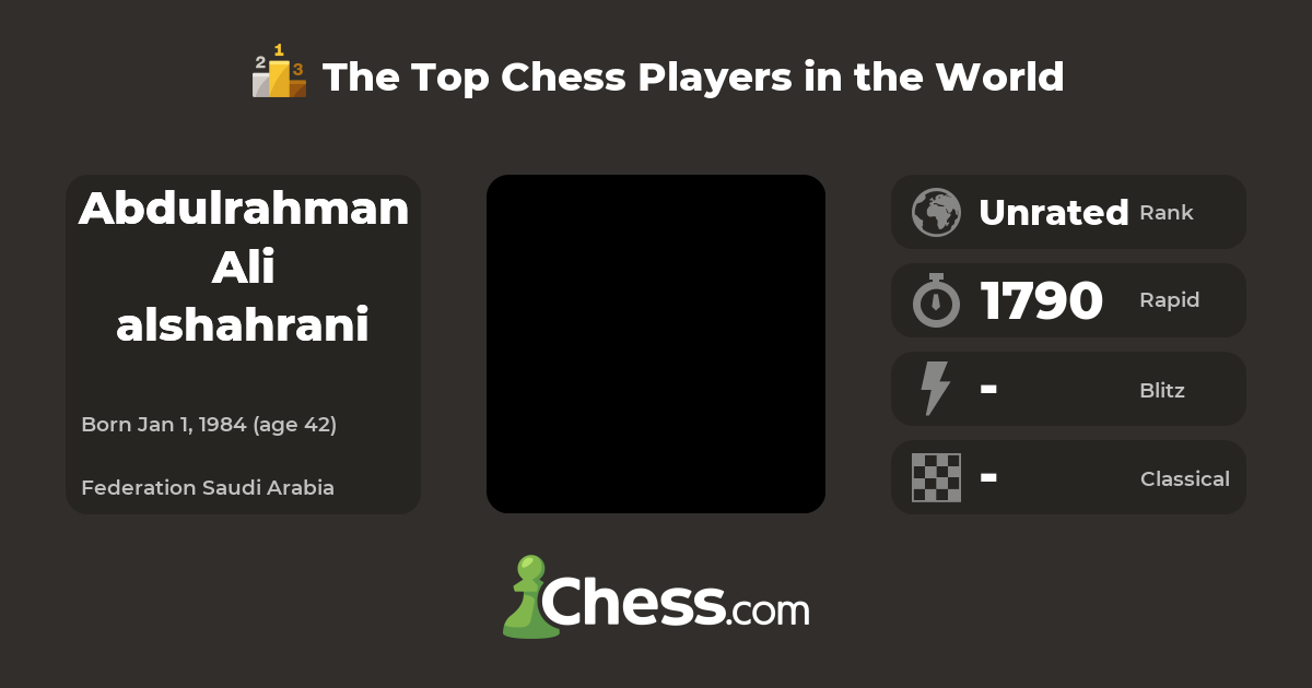 Abdulrahman Ali alshahrani | Top Chess Players - Chess.com