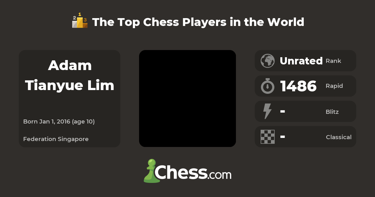Adam Tianyue Lim | Top Chess Players - Chess.com