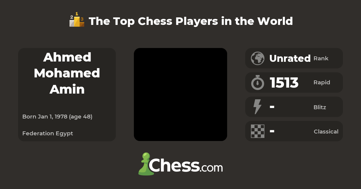 Ahmed Mohamed Amin | Top Chess Players - Chess.com