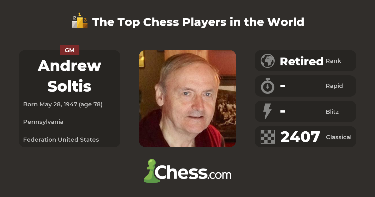 Andrew Soltis | Top Chess Players - Chess.com