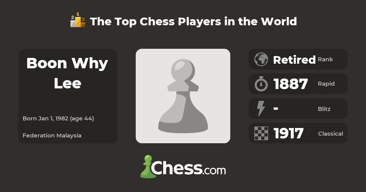 Boon Why Lee | Top Chess Players - Chess.com