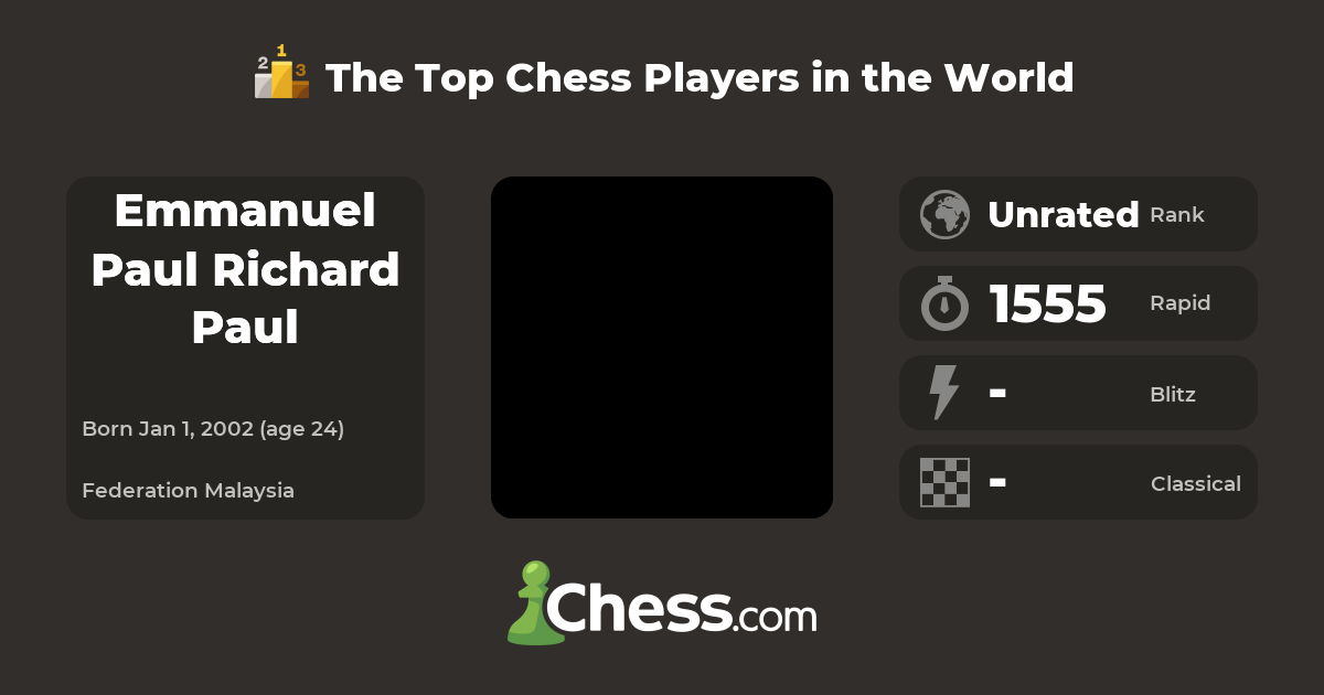 Emmanuel Paul Richard Paul | Top Chess Players - Chess.com