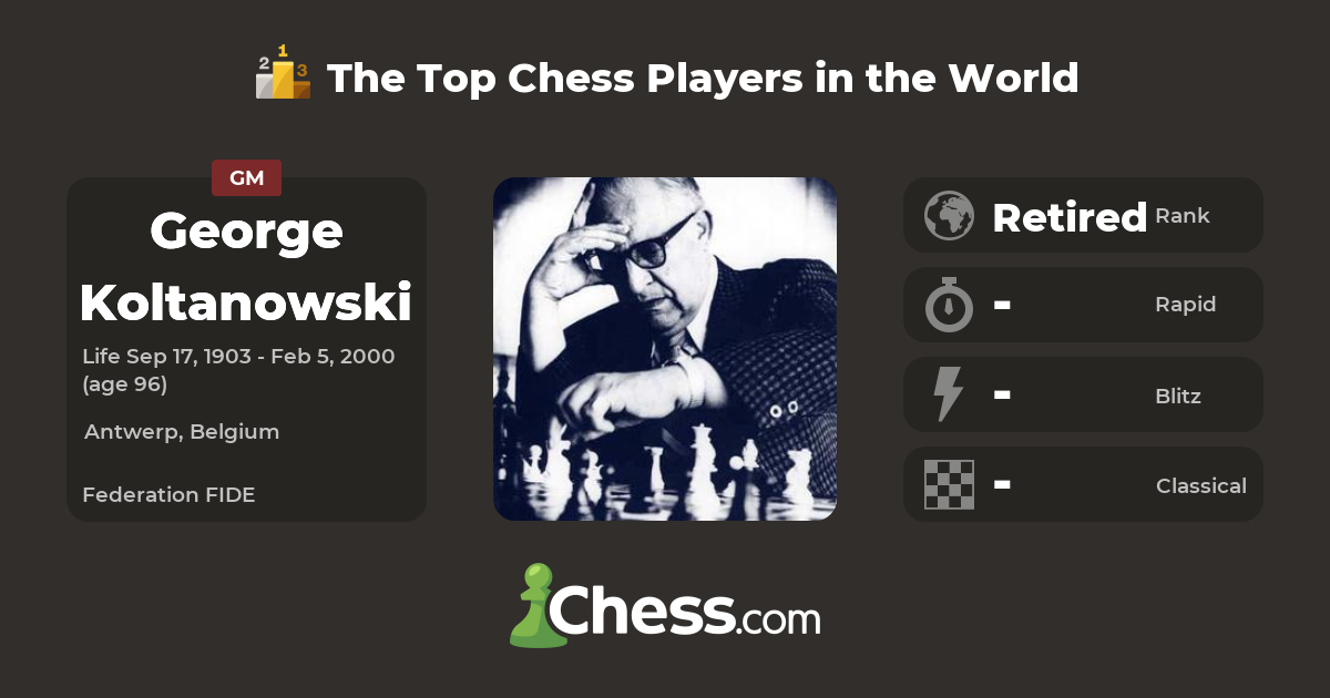 George Koltanowski | Top Chess Players - Chess.com