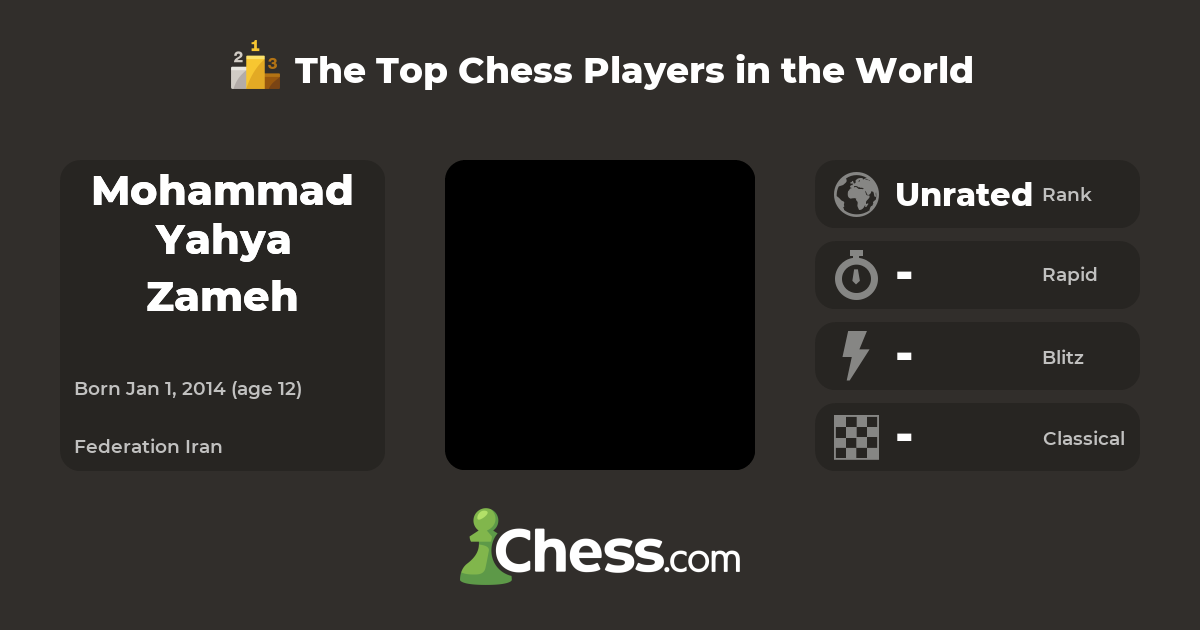 Mohammad Yahya Zameh | Top Chess Players - Chess.com