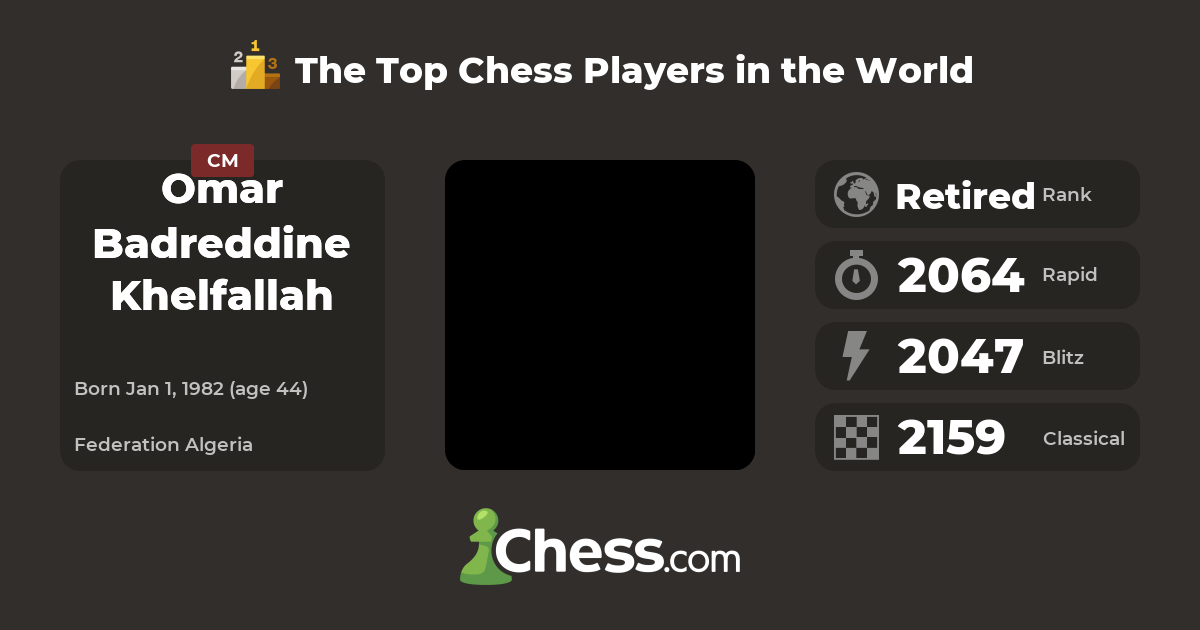 Omar Badreddine Khelfallah | Top Chess Players - Chess.com