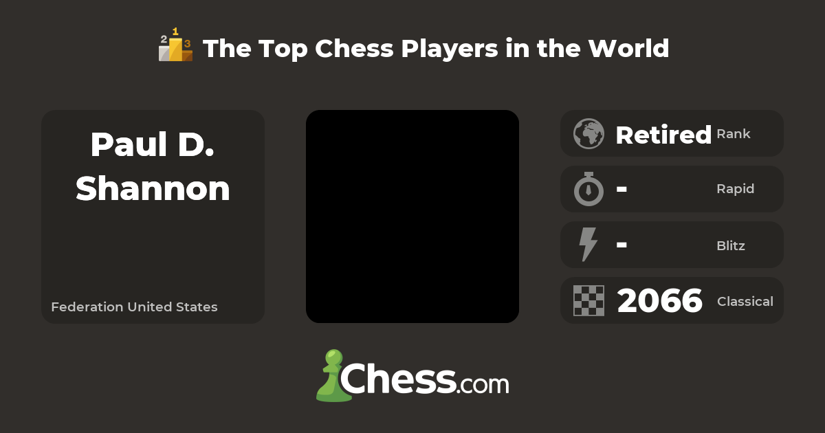Paul D. Shannon | Top Chess Players - Chess.com