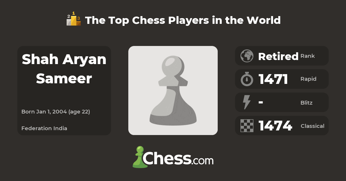 Shah Aryan Sameer | Top Chess Players - Chess.com