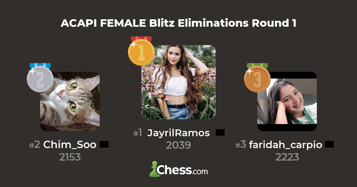 ACAPI FEMALE Blitz Eliminations Round 1 - Live Chess Tournament - Chess.com
