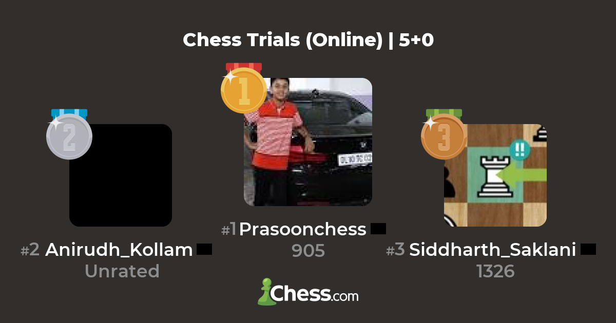 Chess Trials (Online) | 5+0 - Live Chess Tournament - Chess.com