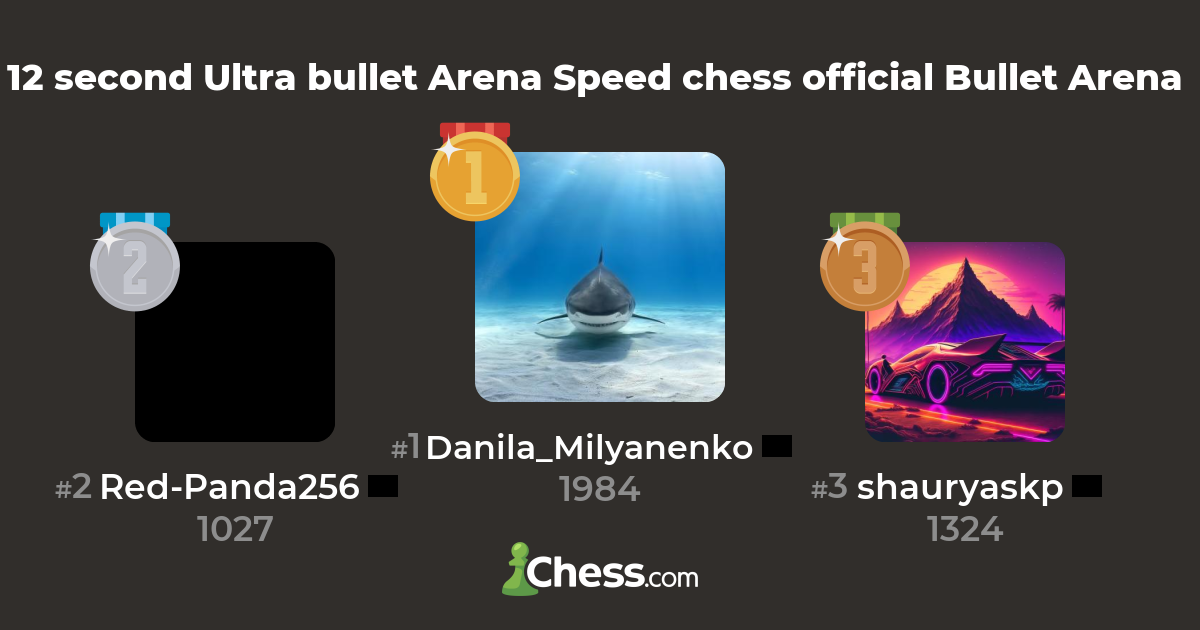 12 second Ultra bullet Arena Speed chess official Bullet Arena - Live ...