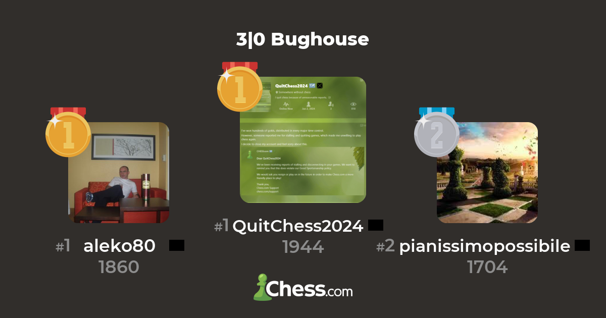 3|0 Bughouse - Live Chess Tournament - Chess.com