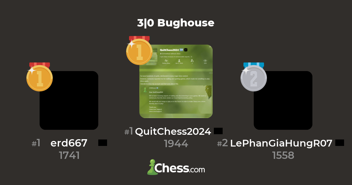 3|0 Bughouse - Live Chess Tournament - Chess.com