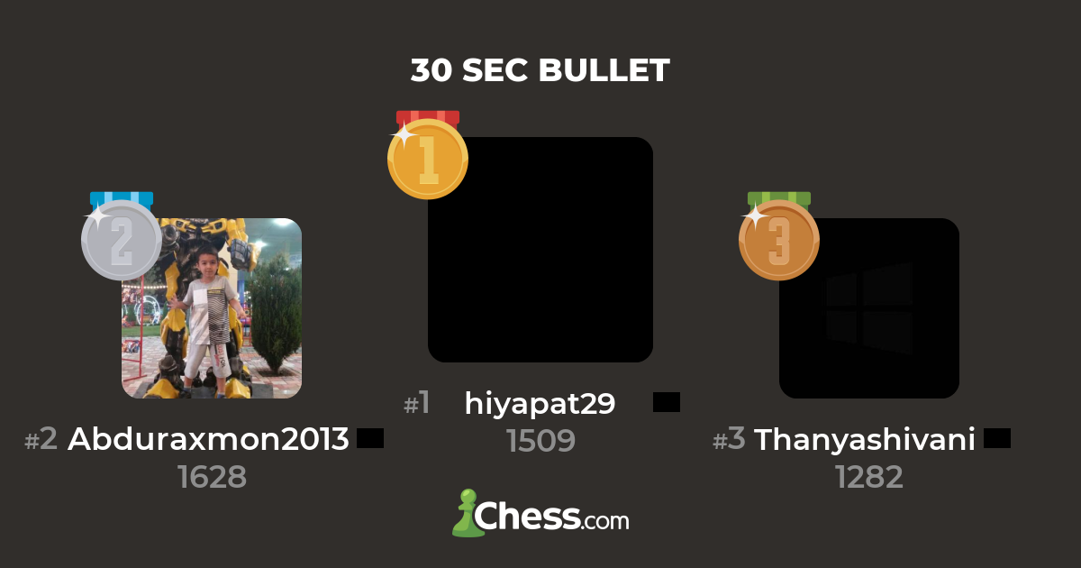 30 SEC BULLET - Live Chess Tournament - Chess.com