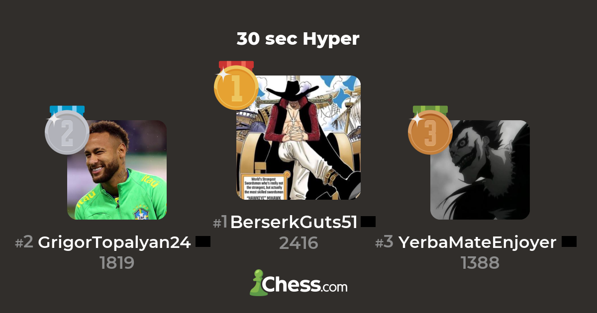 30 sec Hyper - Live Chess Tournament - Chess.com