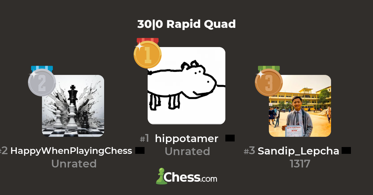 30|0 Rapid Quad - Live Chess Tournament - Chess.com
