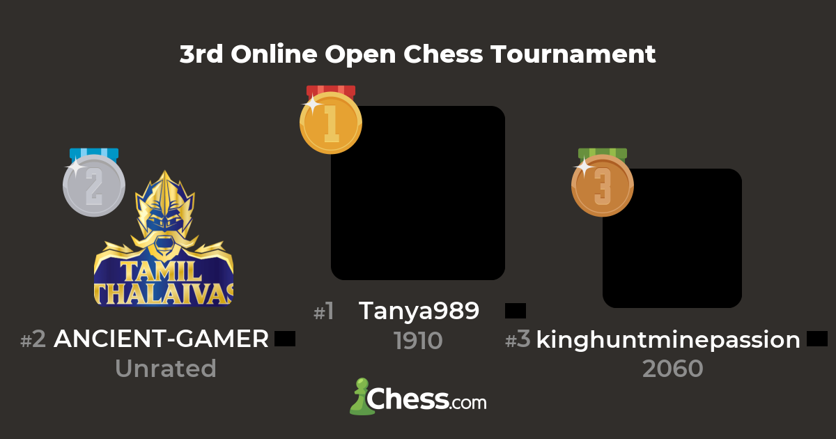 3rd Online Open Chess Tournament - Live Chess Tournament - Chess.com