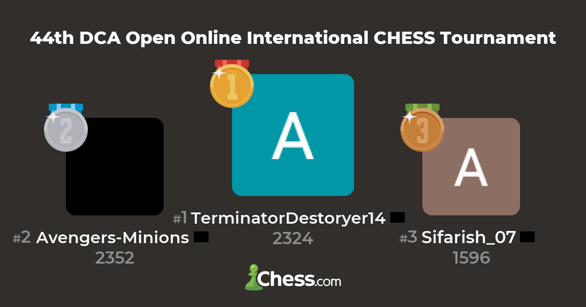 44th DCA Open Online International CHESS Tournament - Live Chess ...