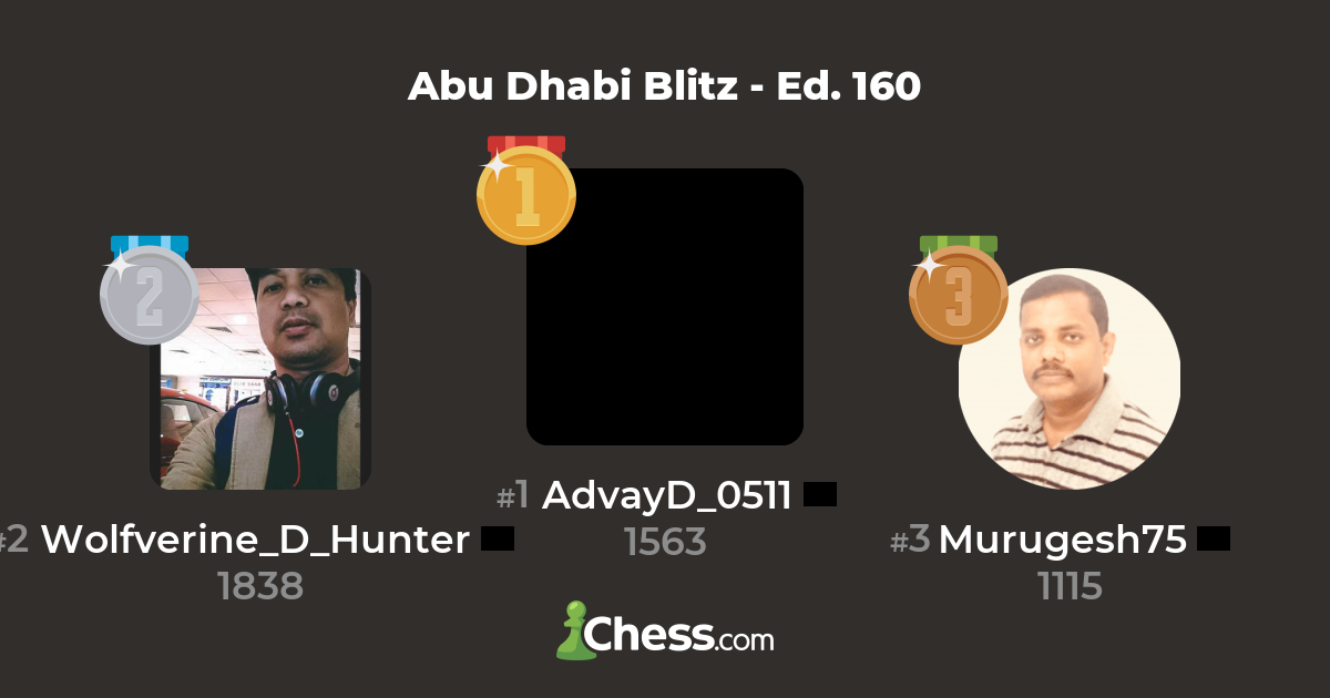 Abu Dhabi Blitz - Ed. 160 - Live Chess Tournament - Chess.com