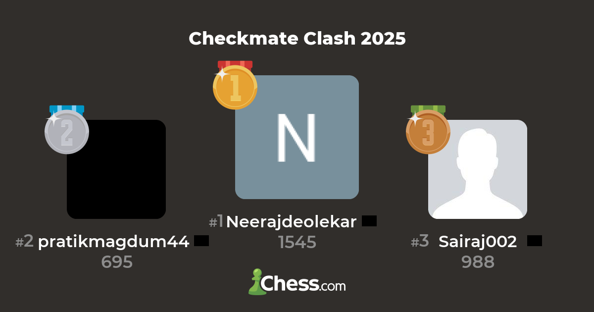 Checkmate Clash 2025 - Live Chess Tournament - Chess.com
