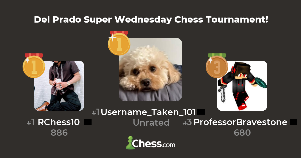 Del Prado Super Wednesday Chess Tournament! - Live Chess Tournament ...