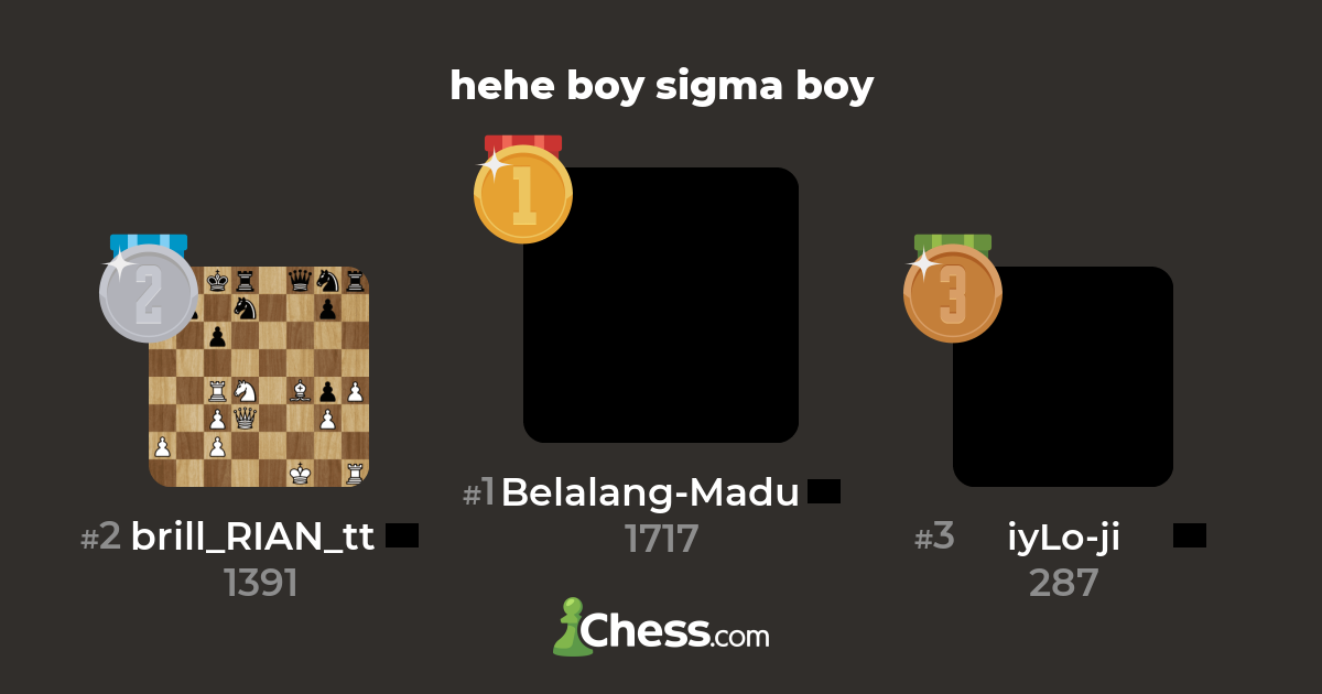 hehe boy sigma boy - Live Chess Tournament - Chess.com
